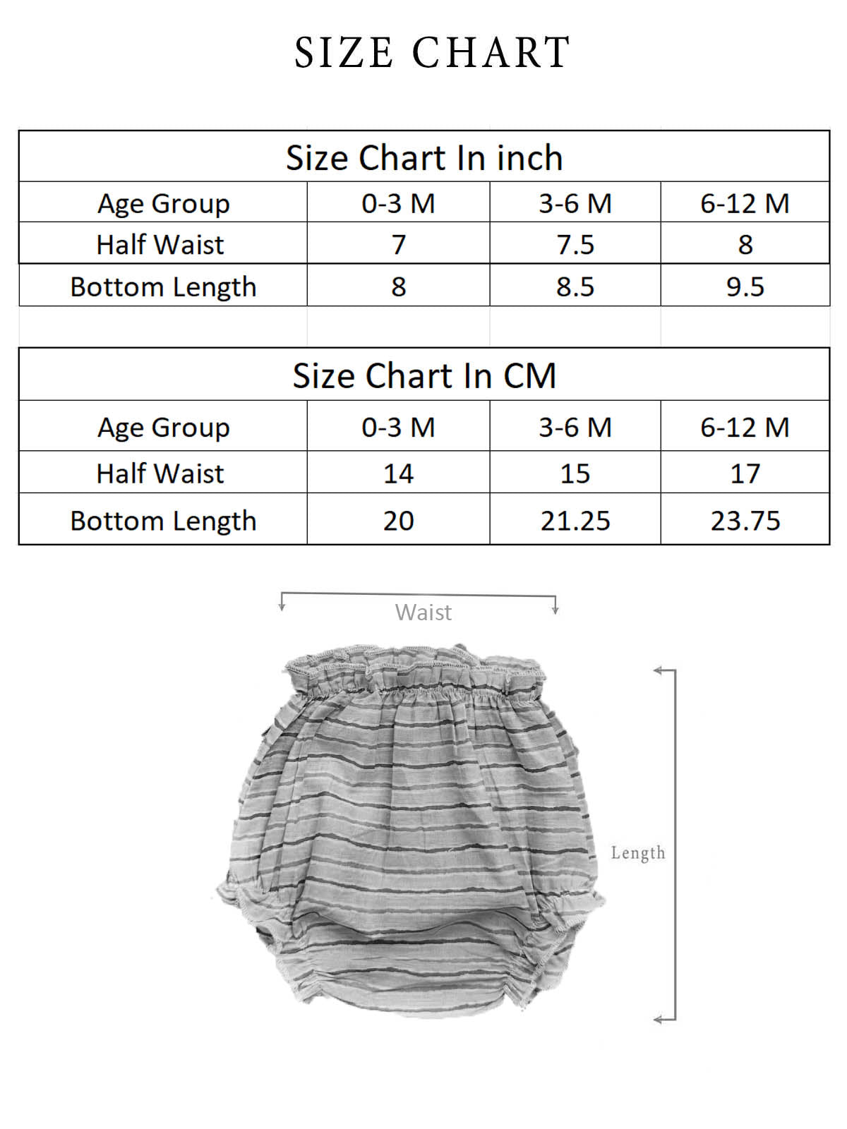 100% Cotton Toddler Baby Butter bloomers pack of 3 - Halemons